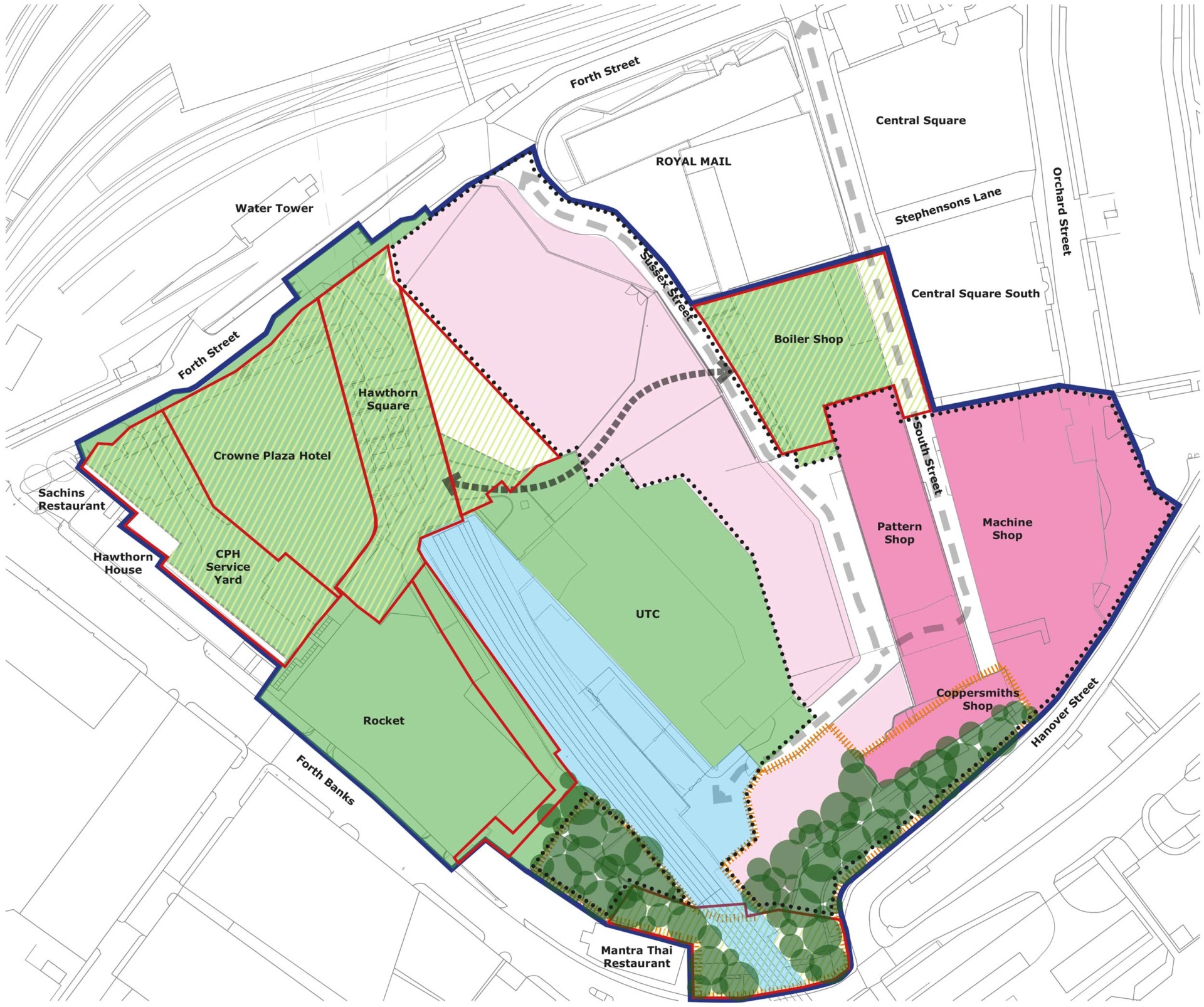 Stephenson Quarter — Site Plan